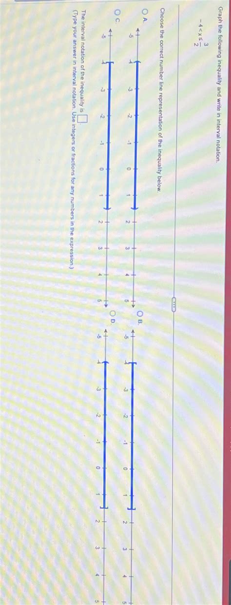 Solved Graph The Following Inequality And Write In Interval Chegg