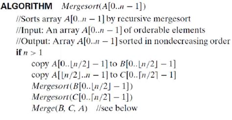Design An Algorithm For Performing Merge Sort Vtu Updates