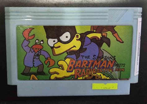 The Simpsons Bartman Meets Radioactive Man Cartucho 90s Compatible