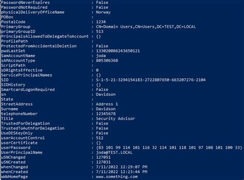 Storing Sensitive Data In Active Directory