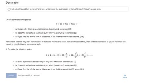 Solved Declaration I Will Solve The Problem By Myself And Chegg