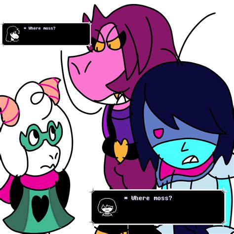 Kris And Susie When Theres No Moss In The New Dark World R Deltarune