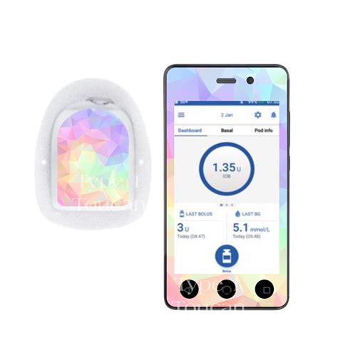 Omnipod Dash PDM Sticker Cover Or Original Omnipod PDM Sticker Various Designs Matching Dexcom
