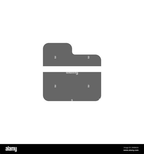 folder flat icon graphic resource template vector illustration stock
