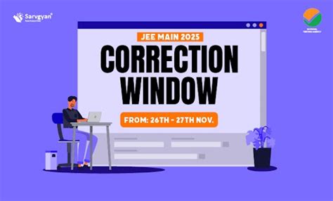 JEE Main Correction Window Opens On Nov Latest NTA Update