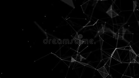 Abstract Geometric Background With Connecting Points And Lines Network
