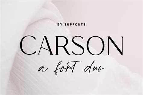Carson Serif Script Modern Font Duo