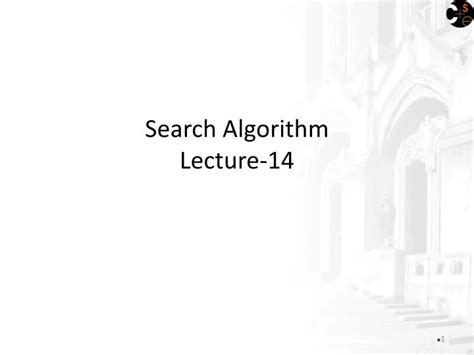 Ppt Search Algorithm Lecture 14 Powerpoint Presentation Free