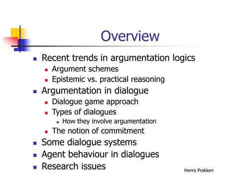 Ppt Argumentation In Agent Systems Part 2 Dialogue Powerpoint