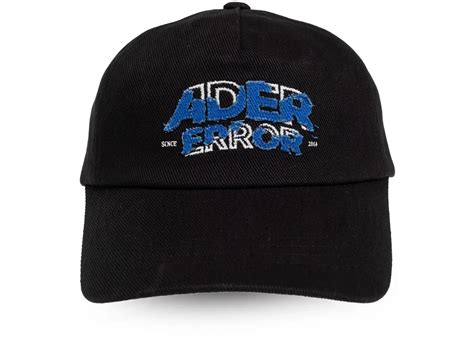 Erreur Ader Applique Artwork Panels Cap Noir De La Collection Fw25 Fr