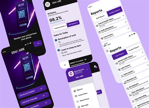 School Mobile App Design Behance