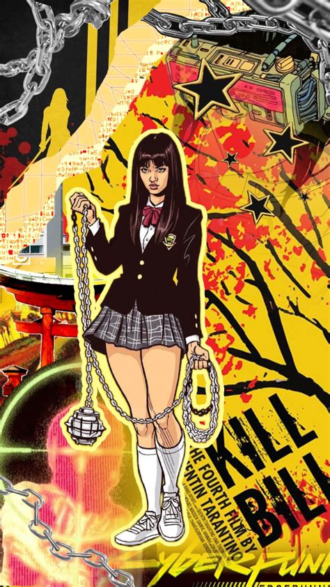 Gogo Gogoyubari Killbill Anime Yellow Black Red Aesthetic Love