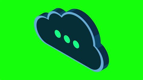 Isometric Cloud Database Animation Cloud Computing And File Cloud Storage Modern Technology