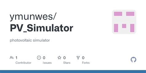 GitHub Ymunwes PV Simulator Photovoltaic Simulator