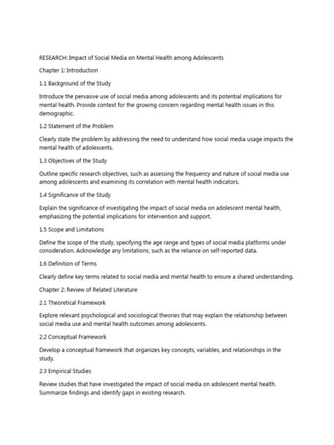 Research Mental Health Pdf
