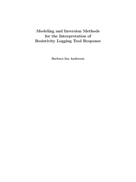 Pt Modeling And Inversion Methods For The Interpretation Of