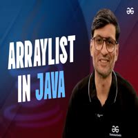 ArrayList In Java GeeksforGeeks Videos