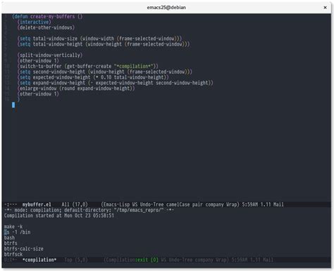 Compile Mode Compilation Scroll Output Doesnt Work If Compilation