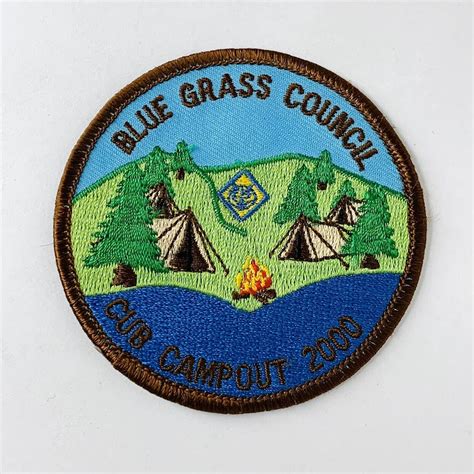Bsa Boy Scout Patch Blue Grass Council Cub Campout 2000 Nos Etsy