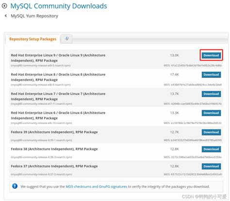 Rhel 9（redhat）通过yum源安装mysql80——【手把手图文解说】rhel9 Linux 装mysql 80方法 Csdn博客