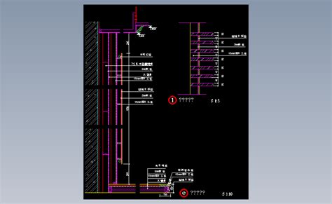 木饰面节点图 AutoCAD 模型图纸下载 懒石网