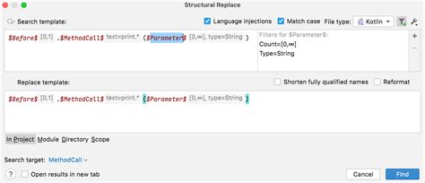 教程：kotlin 中的结构搜索和替换intellij Idea 中文网