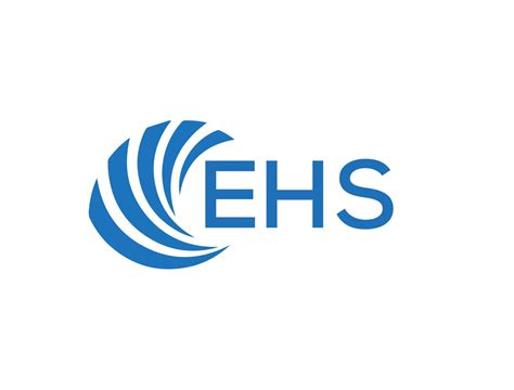 Ehs Letter Logo Design On White Background Ehs Creative Circle Letter