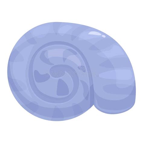 Purple Shell With A Beautiful Spiral Shape Stock Vector Illustration Of Abstract Detail