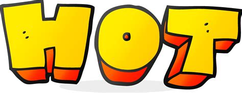 Freehand Drawn Cartoon Word Hot 12036784 Vector Art At Vecteezy