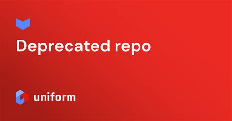 GitHub Uniformdev Uniform Component Starter Kit Deprecated Version Of CSK See New One Here