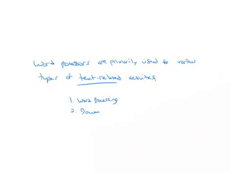 SOLVED What Is The Function Of Word Processing Software Numerade