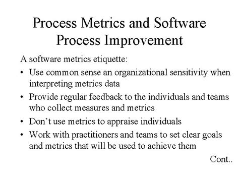 Chapter 4 Software Process And Project Metrics Software
