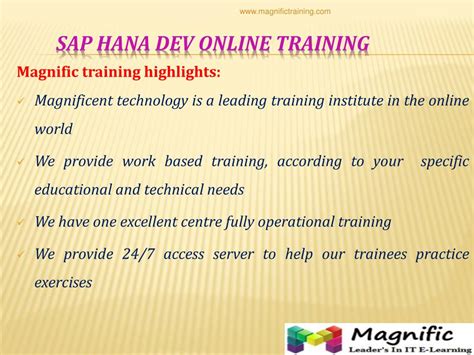Ppt Sap Hana Dev Online Training Powerpoint Presentation Free