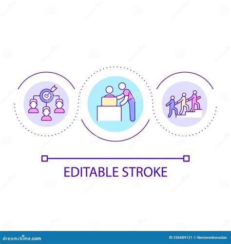 Team Development Loop Concept Icon Stock Vector Illustration Of