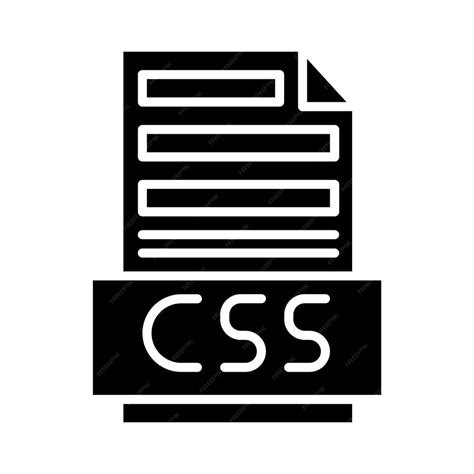 Estilo De Ilustración Vectorial Del Archivo Css Vector Premium