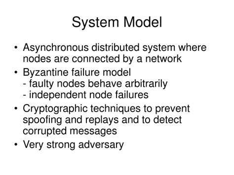 Ppt Practical Byzantine Fault Tolerance The Byzantine Generals