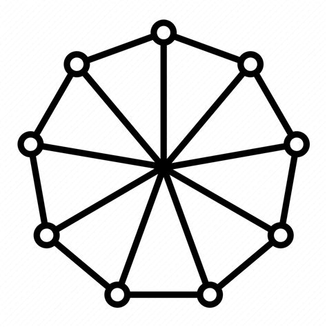 Nonagon Figure Geometry Shape Grid Form Icon Download On Iconfinder