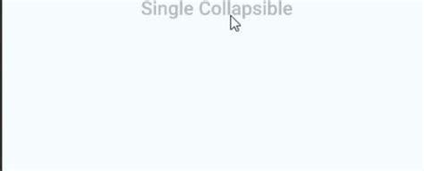 Single Collapsible Awesome React Native