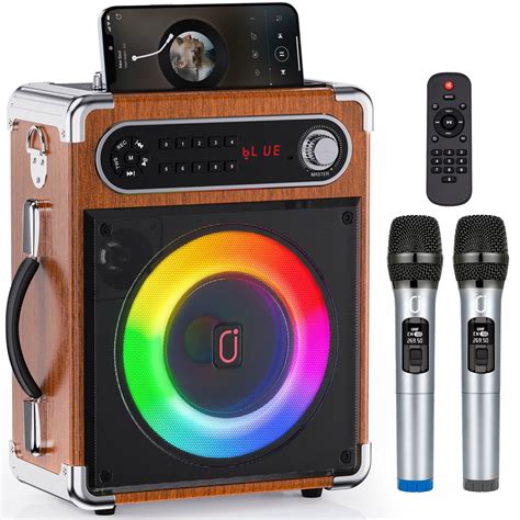 FanFun Bluetooth Speaker With Lights 12H Playing Time Portable Speaker