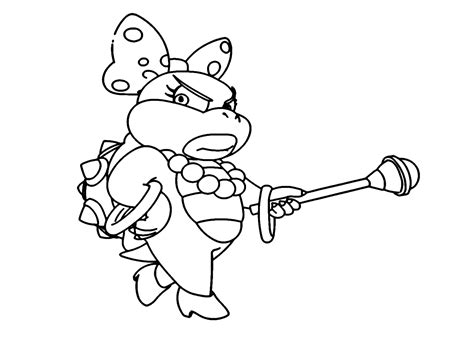 Wendy Of Koopalings Coloring Pages Koopalings Coloring 49 Off