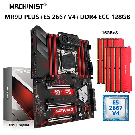 Machinist X99 Motherboard Combo Kit Xeon E5 2667 V4 Cpu Lga 2011 3