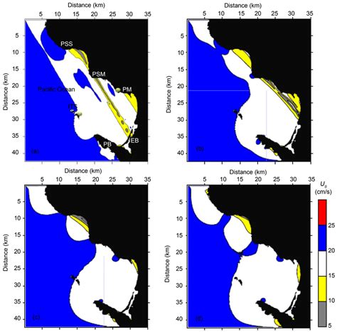 Estimated Ocean Surface Current Velocity U S Cm S A 330˚ B