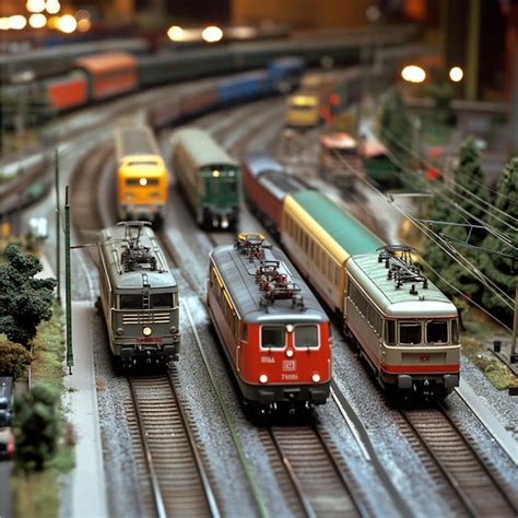 Train Types Eg Passenger Freight Premium Ai Generated Image