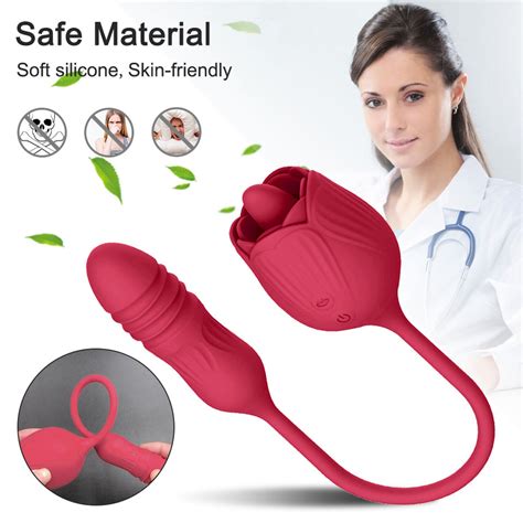 Rose Vibrator Sex Toy For Women And Men Usb Rechargeable Clitoral And G