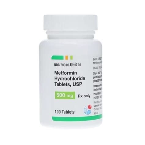 Metformin Hcl 500 Mg Tablets 100 Count Mcguff