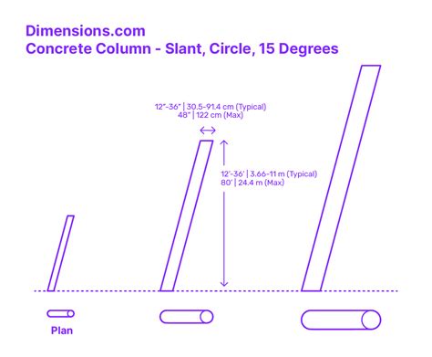 Concrete Column Circle Dimensions Drawings Dimensions