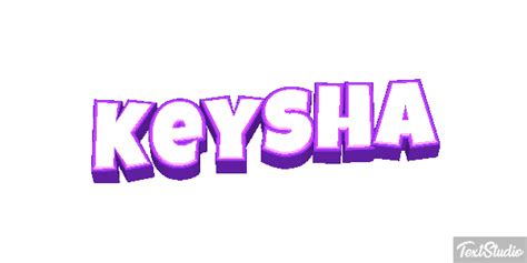 Keysha Name Animated  Logo Designs