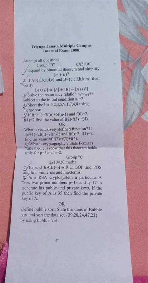 Discrete Mathematics Old Questions Noted Insights
