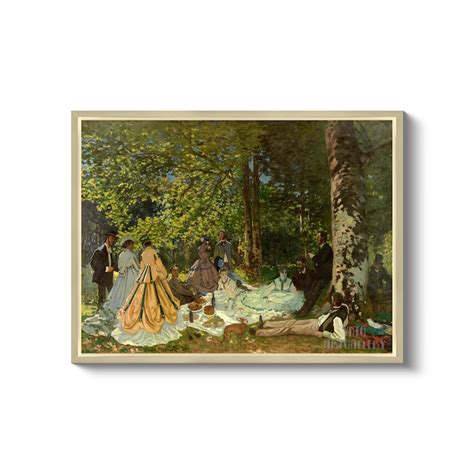 Claude Monet Le Déjeuner Sur Lherbe The Luncheon On The Grass