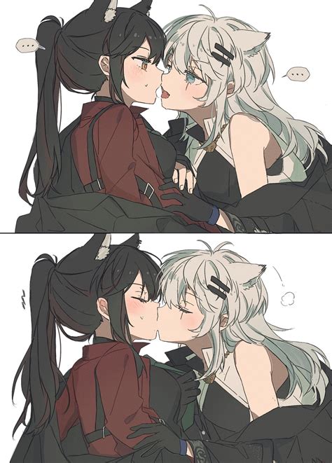 Texas Lappland Texas And Lappland Arknights Drawn By Seri Vyrlw Danbooru